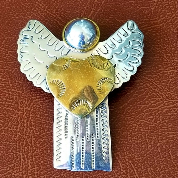 Silpada | Jewelry | Rare Sterling Silver Angel Pin Pendant | Poshmark